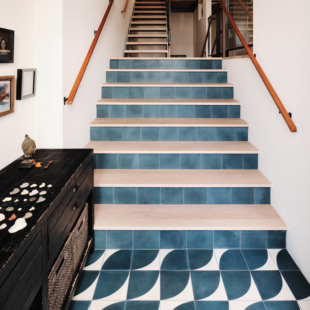 how to combine two different floor tiles beautifully | clé tile