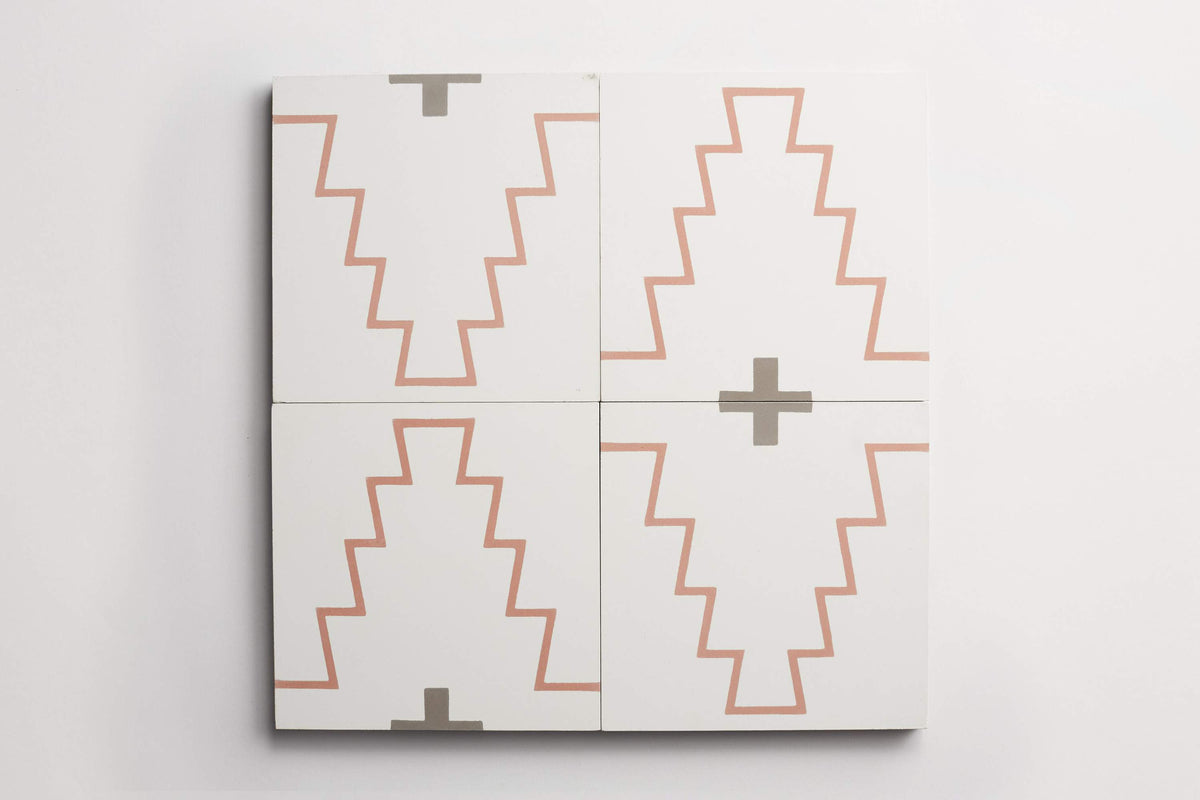 clé tile | concrete cement | new west pattern one | red clay
