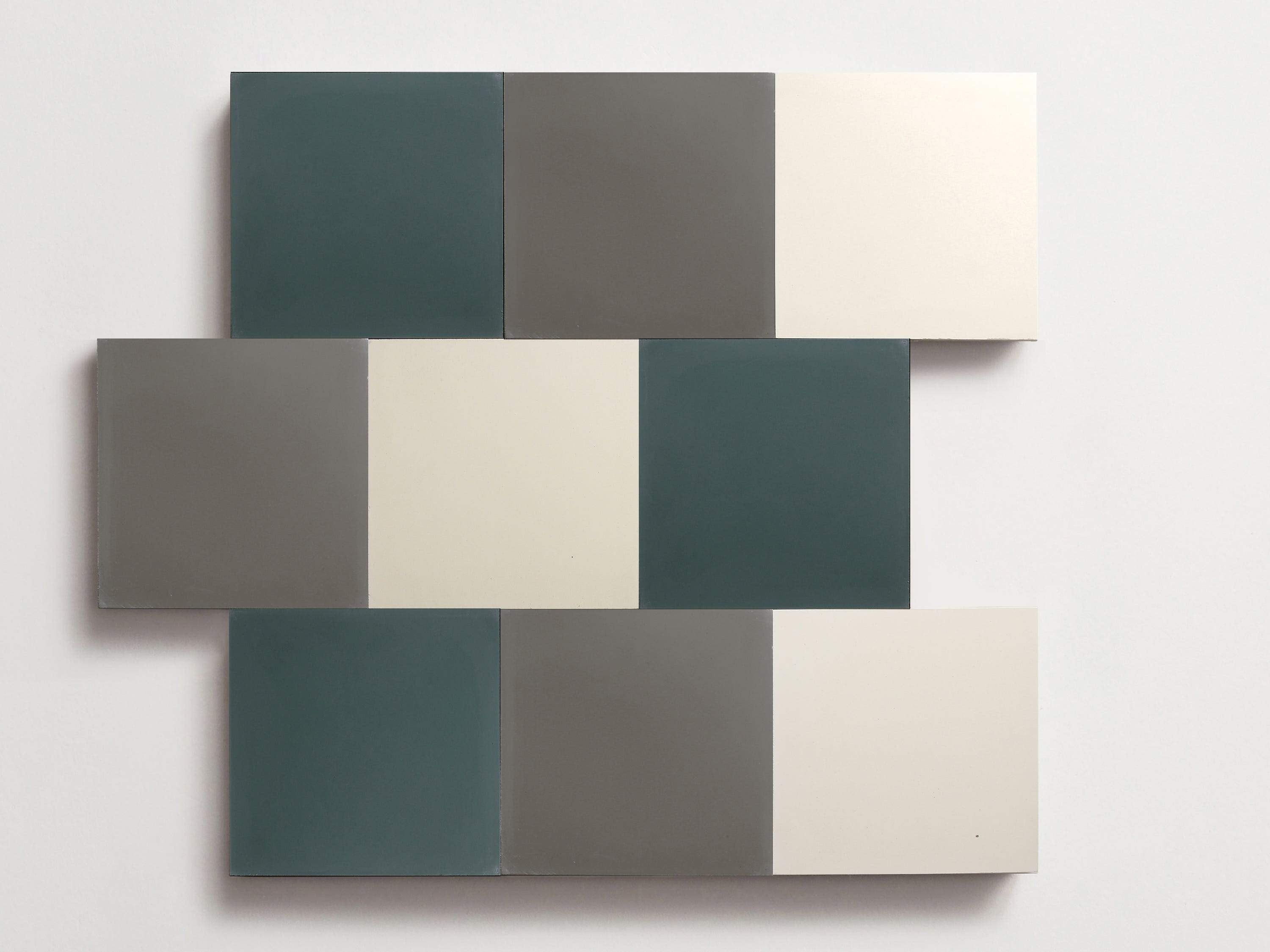 8x8 square | blue & white | checkerboard cement tile | clé – clé tile