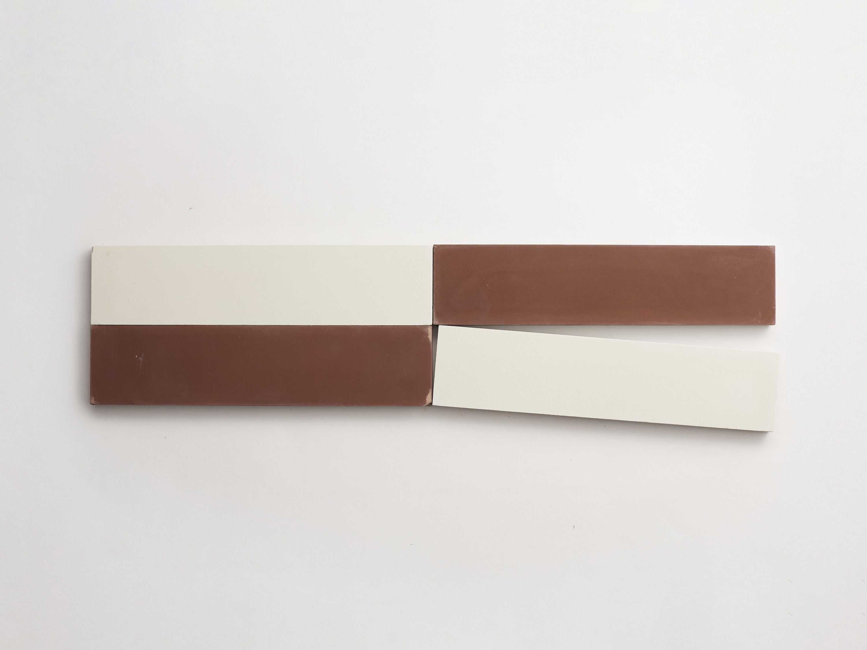 3x12 rectangle | white, brown | checkerboard cement tile | clé – clé tile