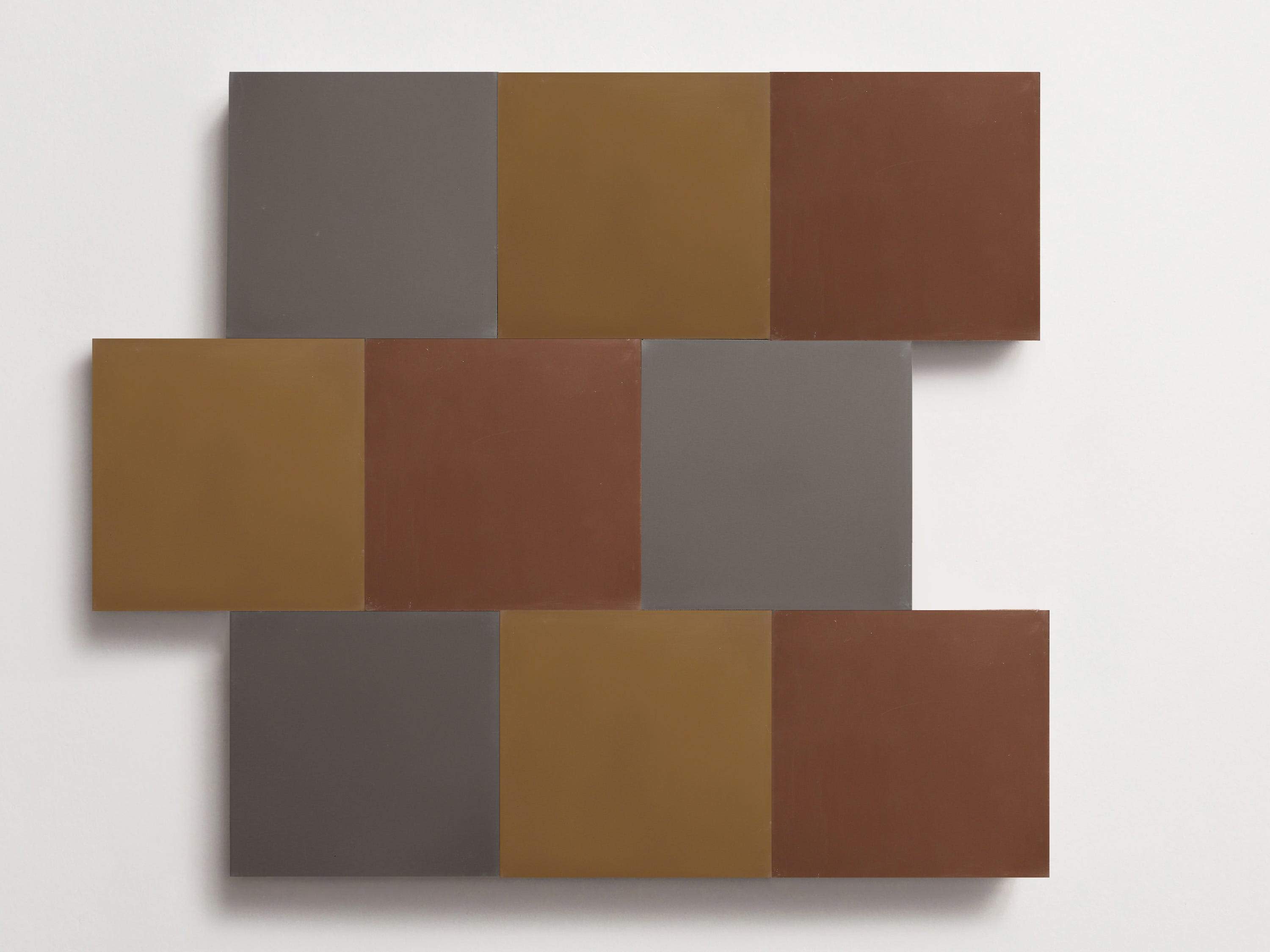 8x8 square | brown & purple | checkerboard cement tile | clé – clé tile
