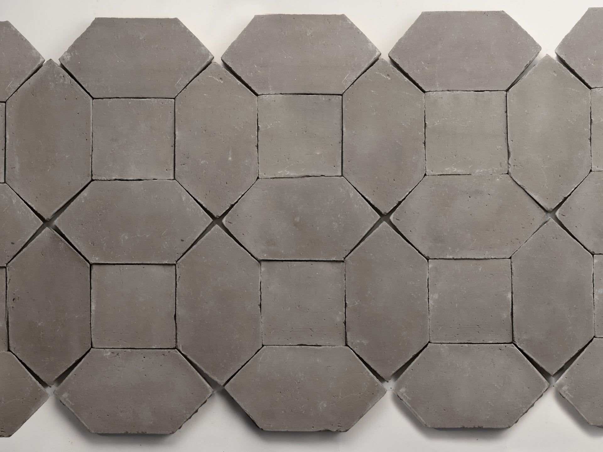 Terracotta Tile | 4" Square + Hex | Unfinished Grey | clé Tile