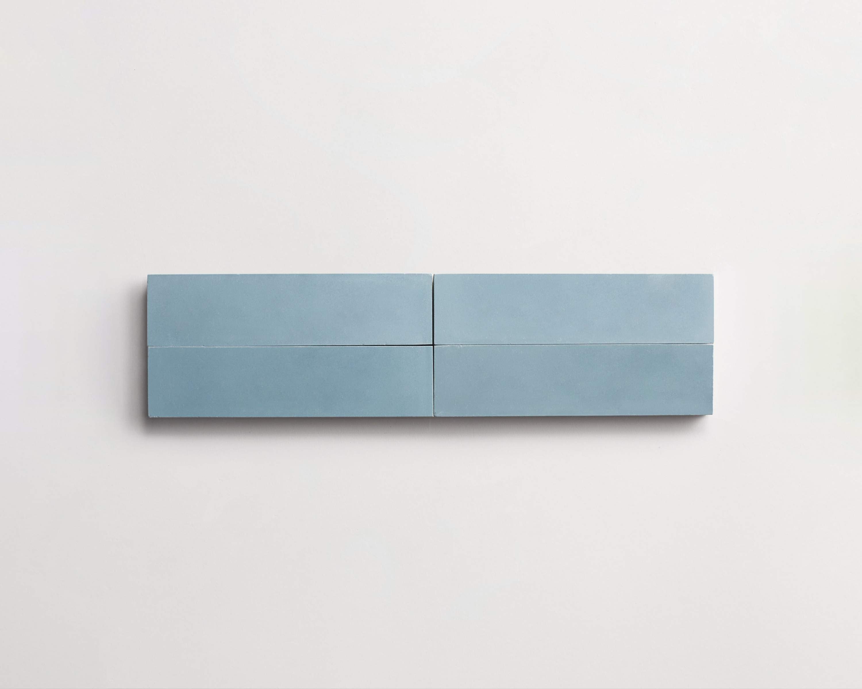 Cement tile | solid colors | 8x2 Rectangle | Lake Blue | clé