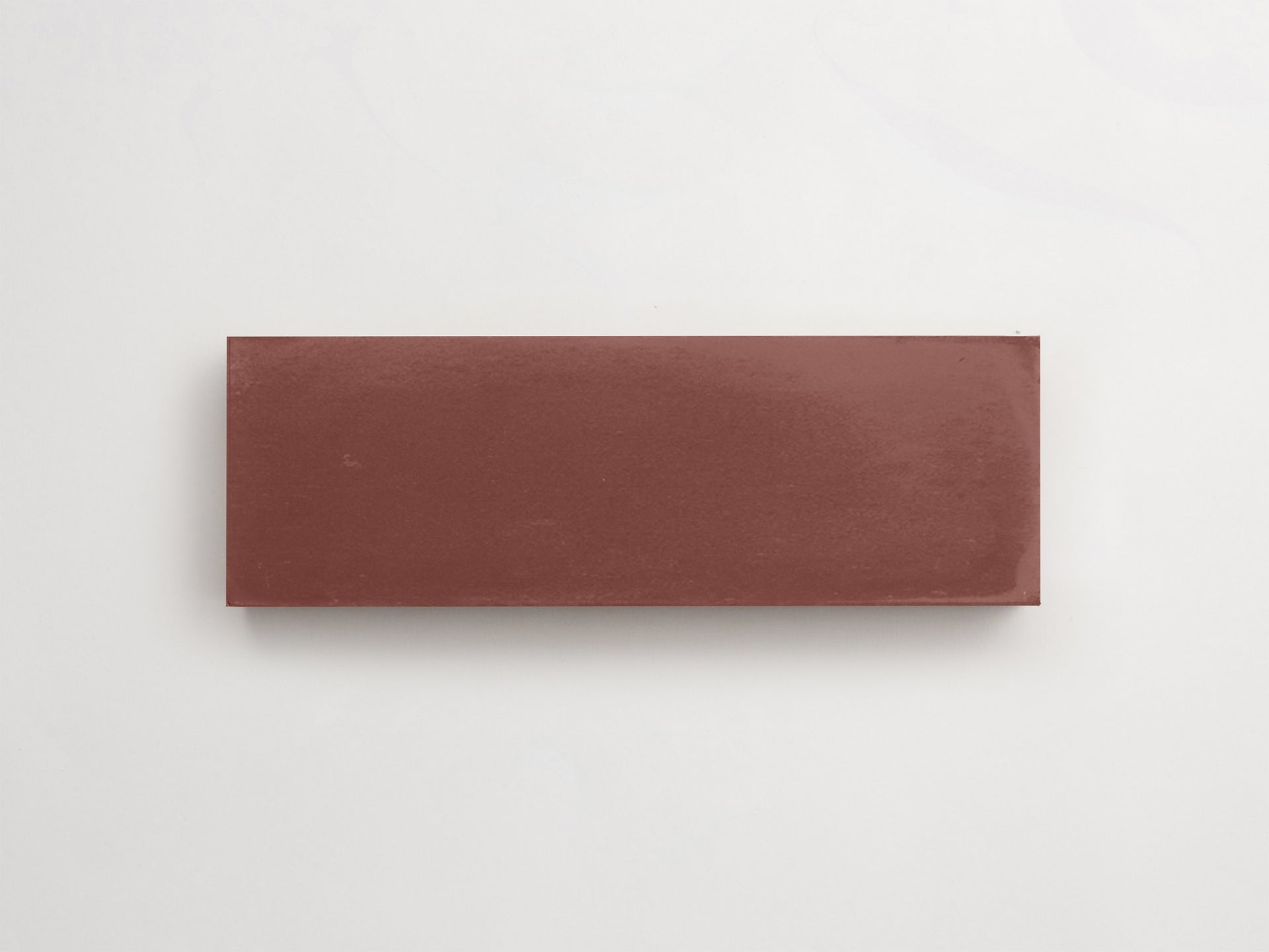Cement tile | solid colors | 6x2 Rectangle | Chestnut Brown | clé