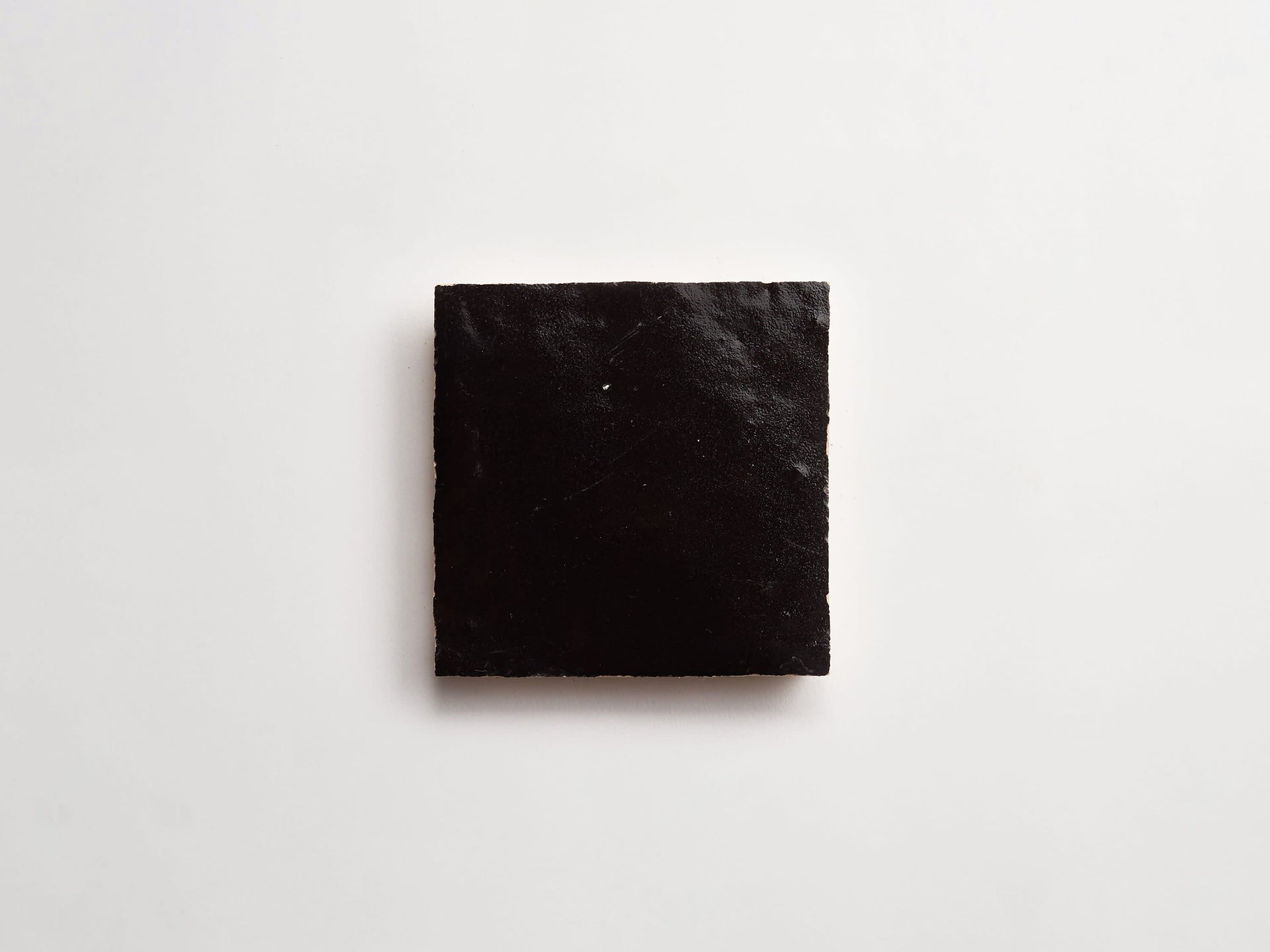 zellige tiles | scribe's ink black 4" square | clé – clé tile