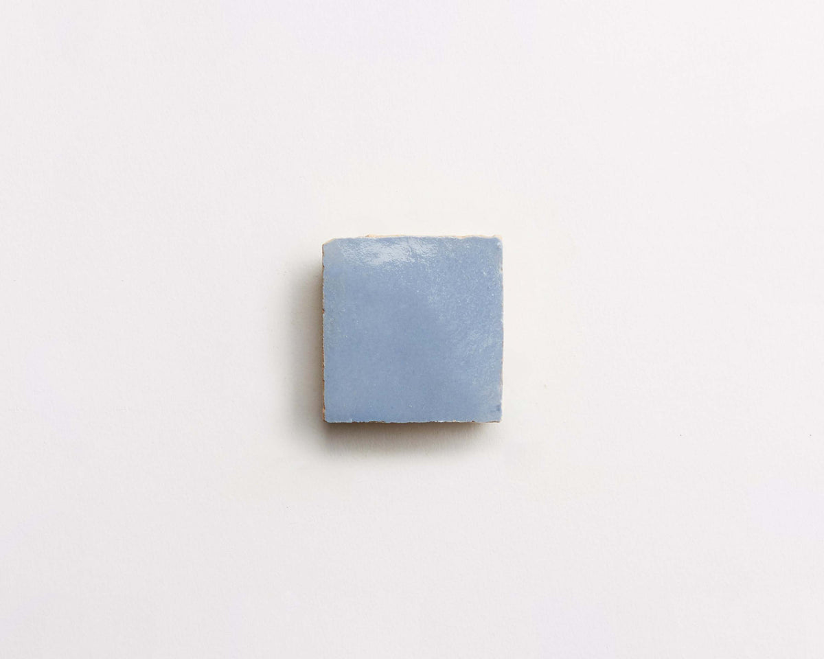 zellige tiles | sky bloom blue 2" square | clé | clé tile
