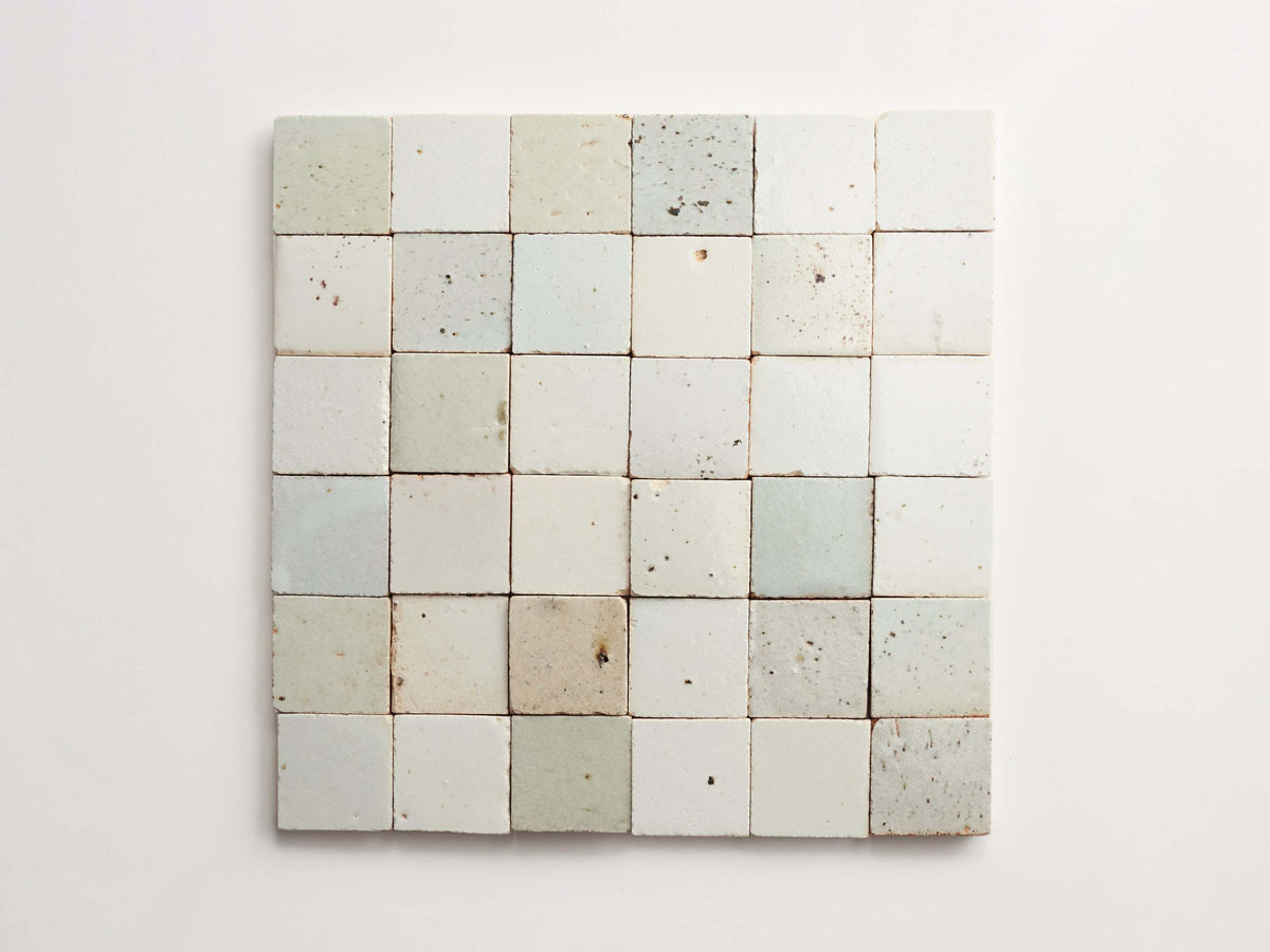 terracotta tile | eastern elements | robins egg | 2x2 square | clé tile