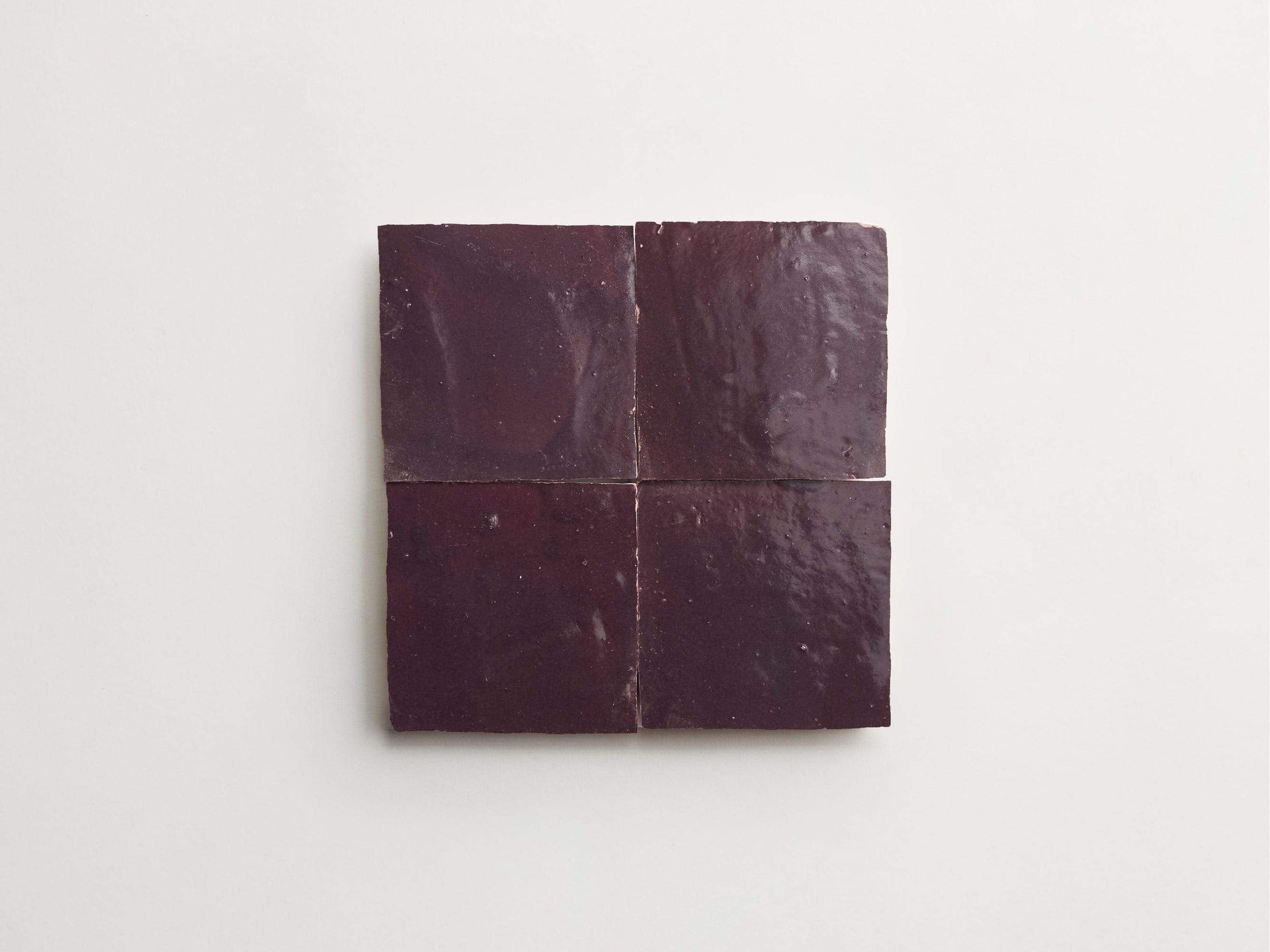 zellige tiles | midnight port purple 4" square | clé | clé tile