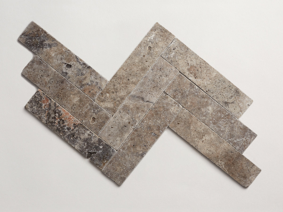 pantry pavers | tumbled travertine | 3x12 shale tile | clé | clé tile