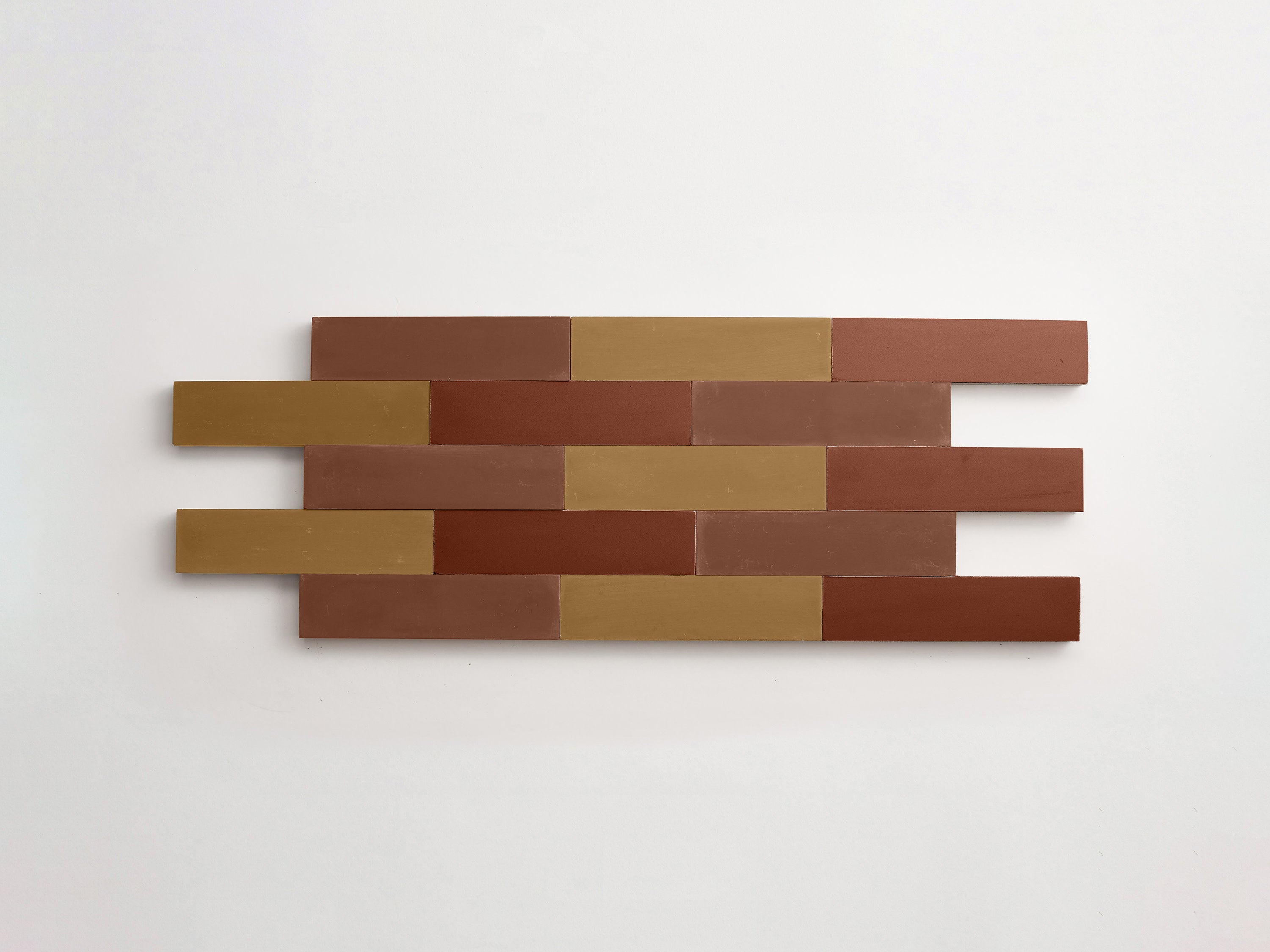 2x8 rectangle | brown | checkerboard cement tile | clé – clé tile