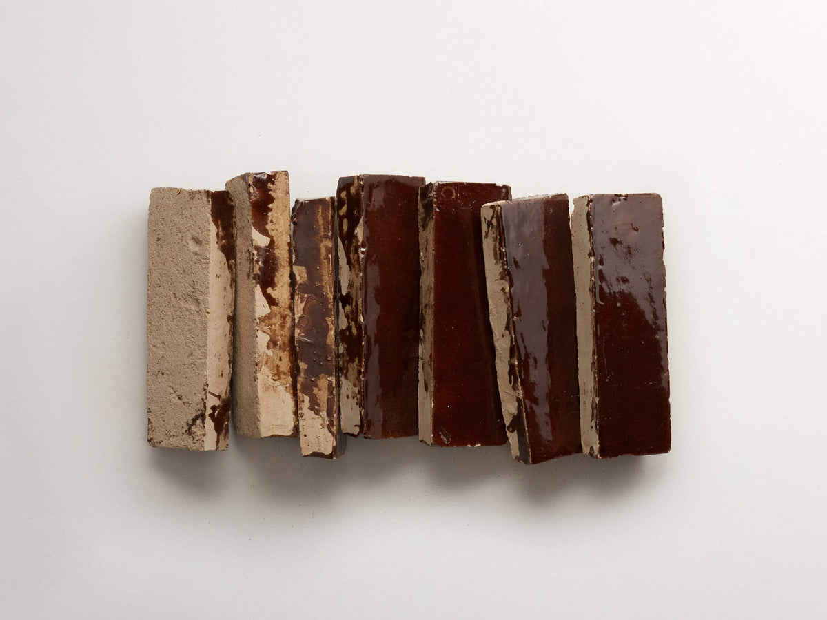 brown zellige tile | argan brown subway bejmat | clé – clé tile