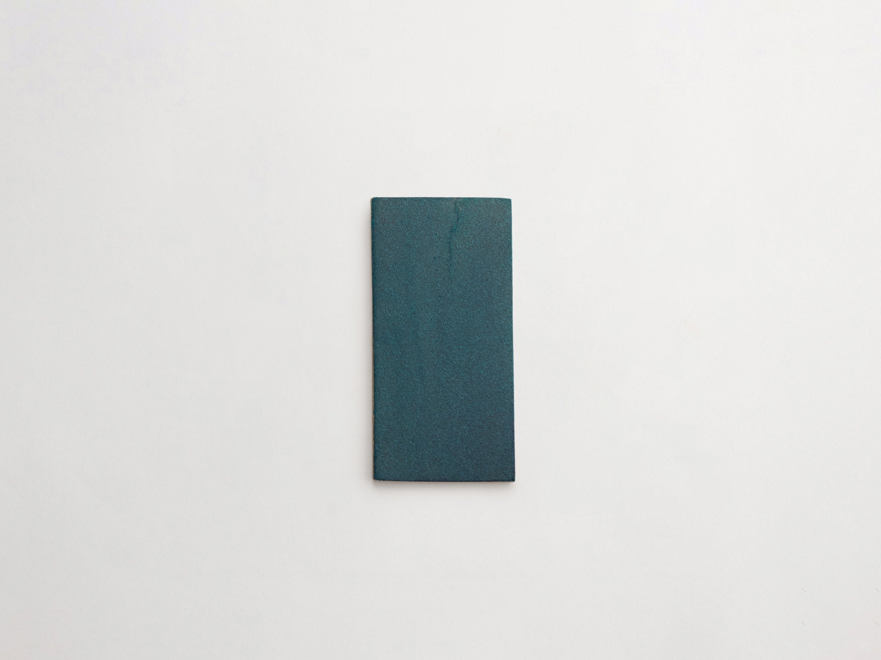 Ceramic Shibori Tile | Grey 8x4 | Teal Stain | clé tile