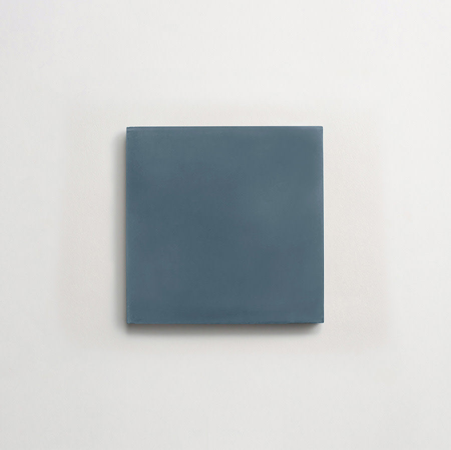 Cement tile | solid colors | 4x4 Square | Federal Blue | clé
