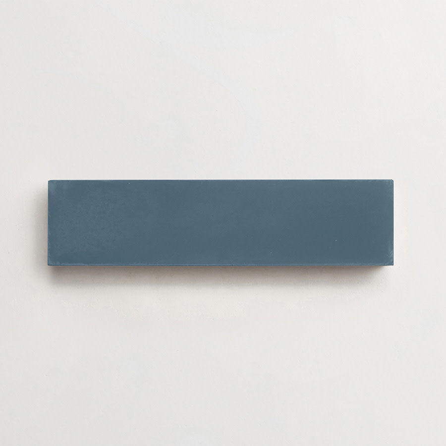 Cement tile | solid colors | 8x2 Rectangle | Federal Blue | clé