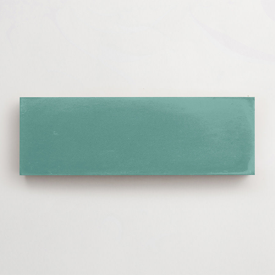 Cement tile | solid colors | 6x2 Rectangle | Kelly Green | clé