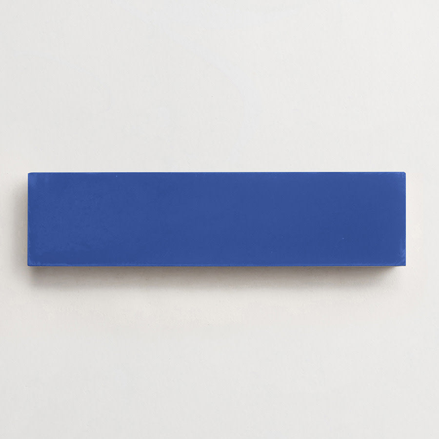 Cement tile | solid colors | 12x3 Rectangle | Lapis Blue | clé