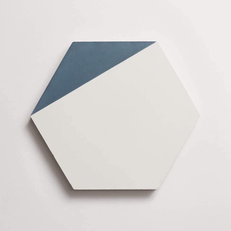 clé tile | concrete cement | hex clip | federal blue | hexagon