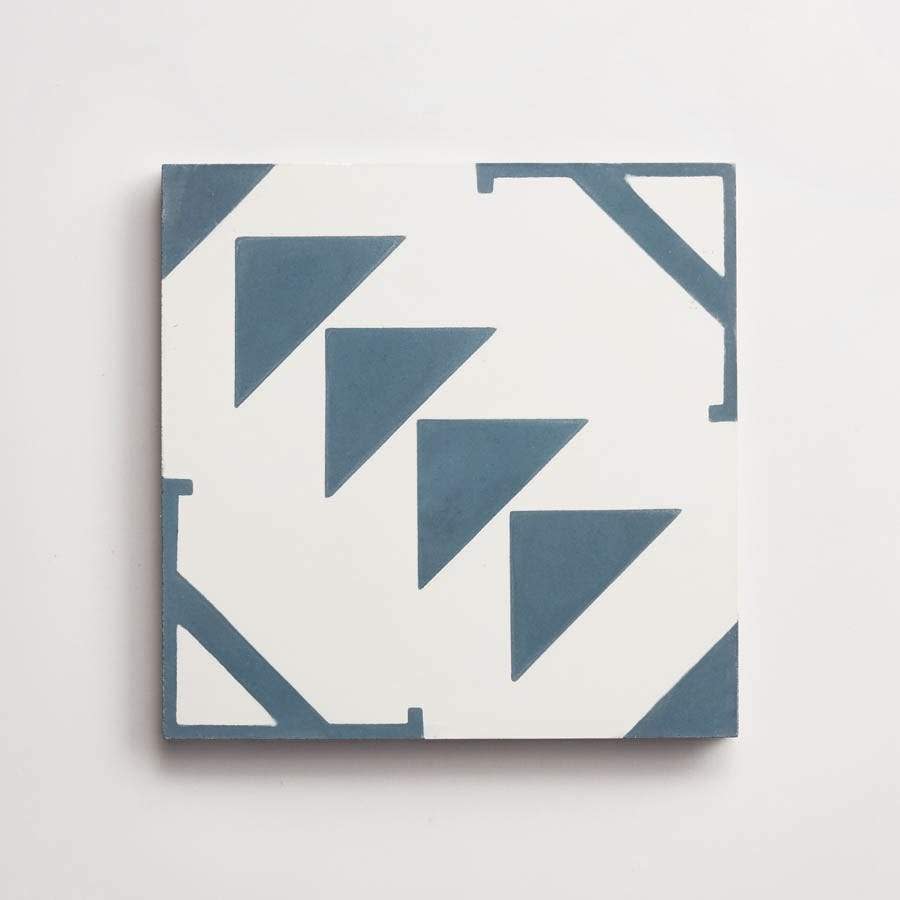 clé tile | concrete cement | new west pattern 7 | federal blue
