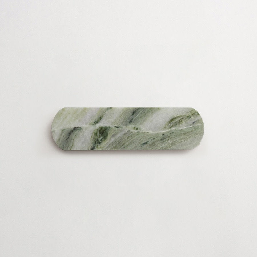 oval tile | green marble tile | lapidary | clé tile