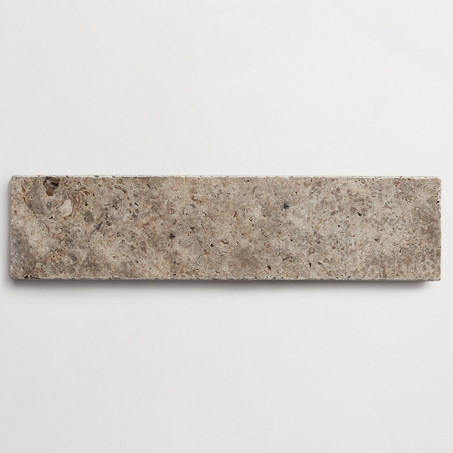 pantry pavers | tumbled travertine | 3x12 shale tile | clé