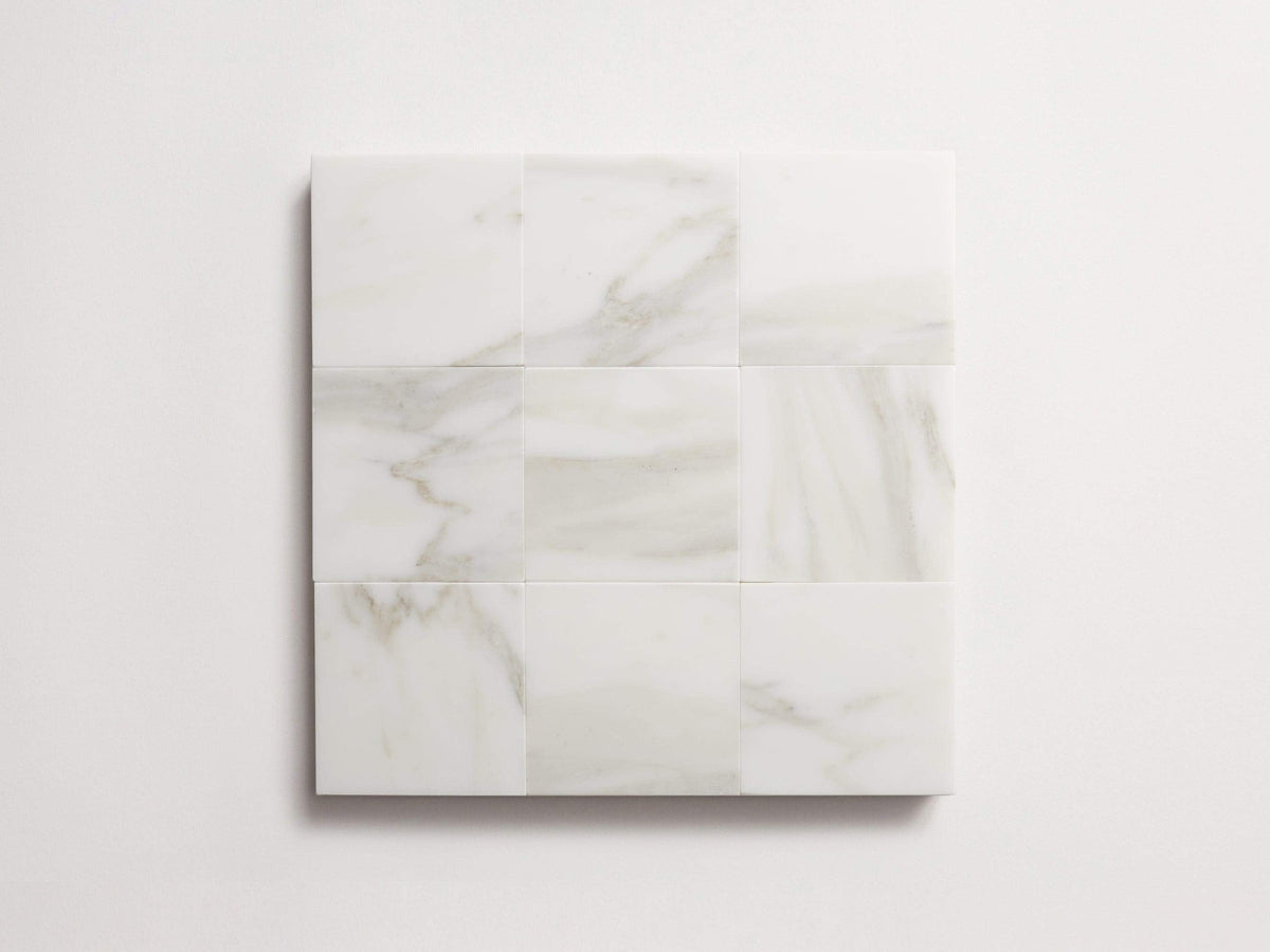 clé calacatta gold | square ~ 4"x4"x⅜" | clé tile