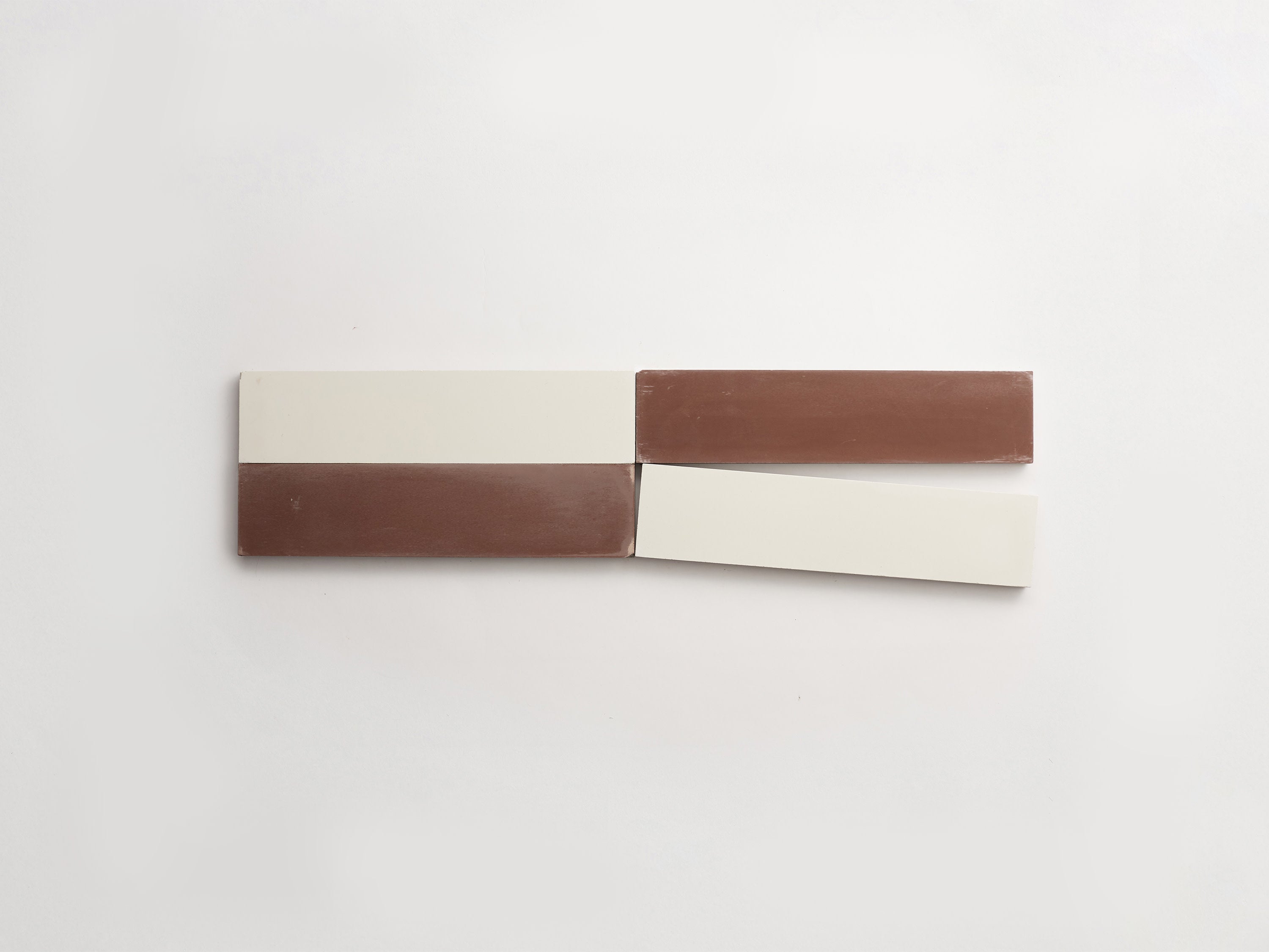 2x8 rectangle | white, brown | checkerboard cement tile | clé – clé tile