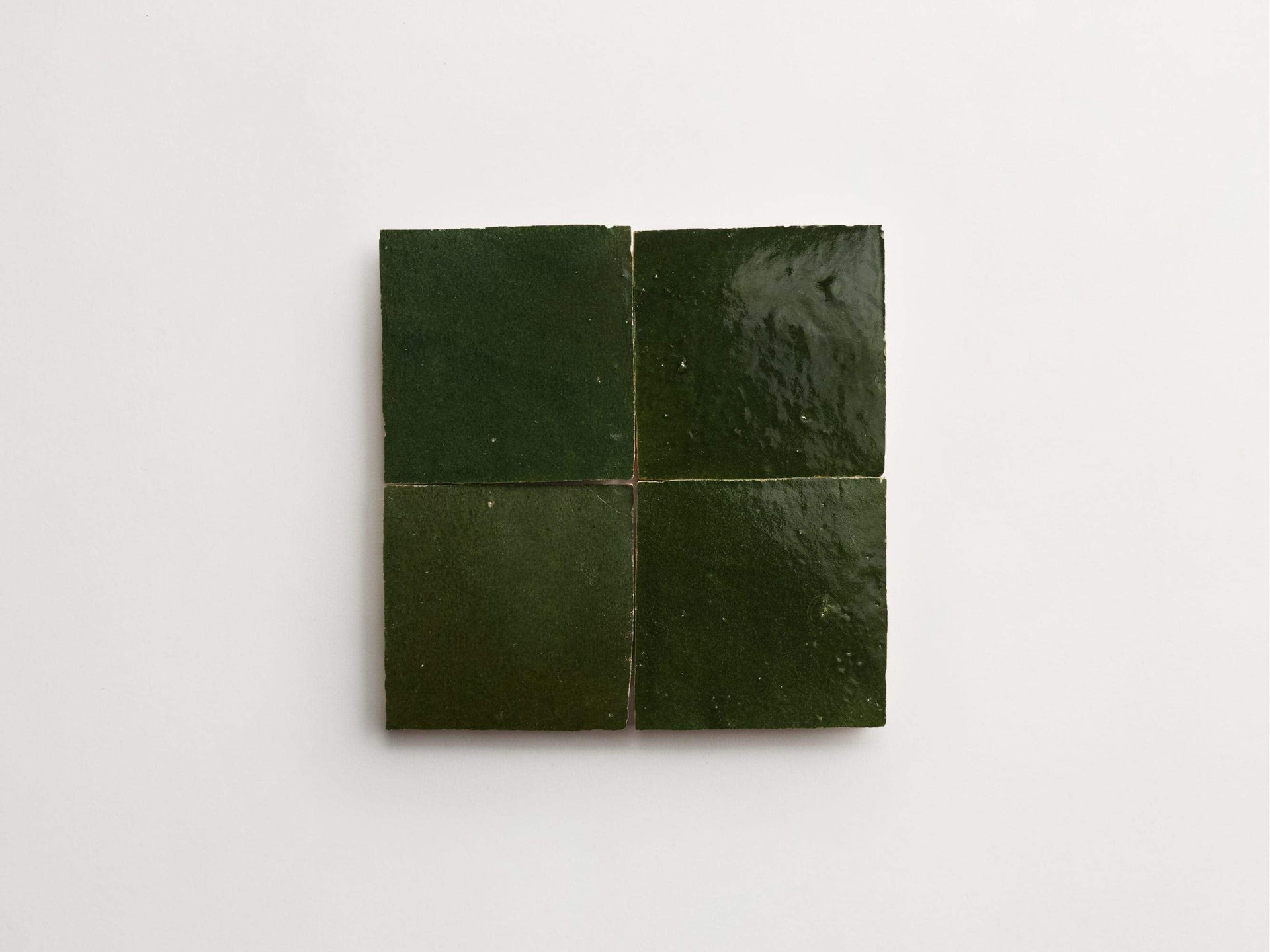 zellige tile | cindered olive green 4" square | clé – clé tile