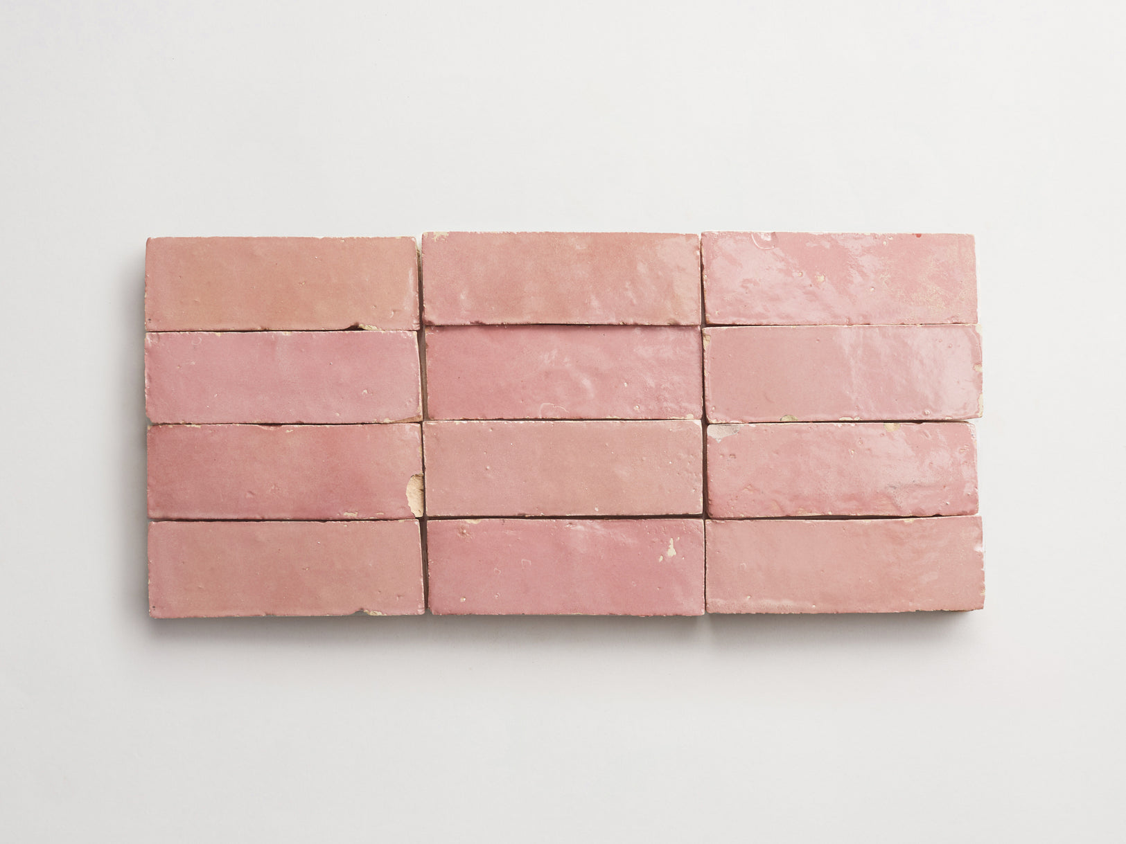 zellige tile | vintage rose pink subway bejmat | clé – clé tile