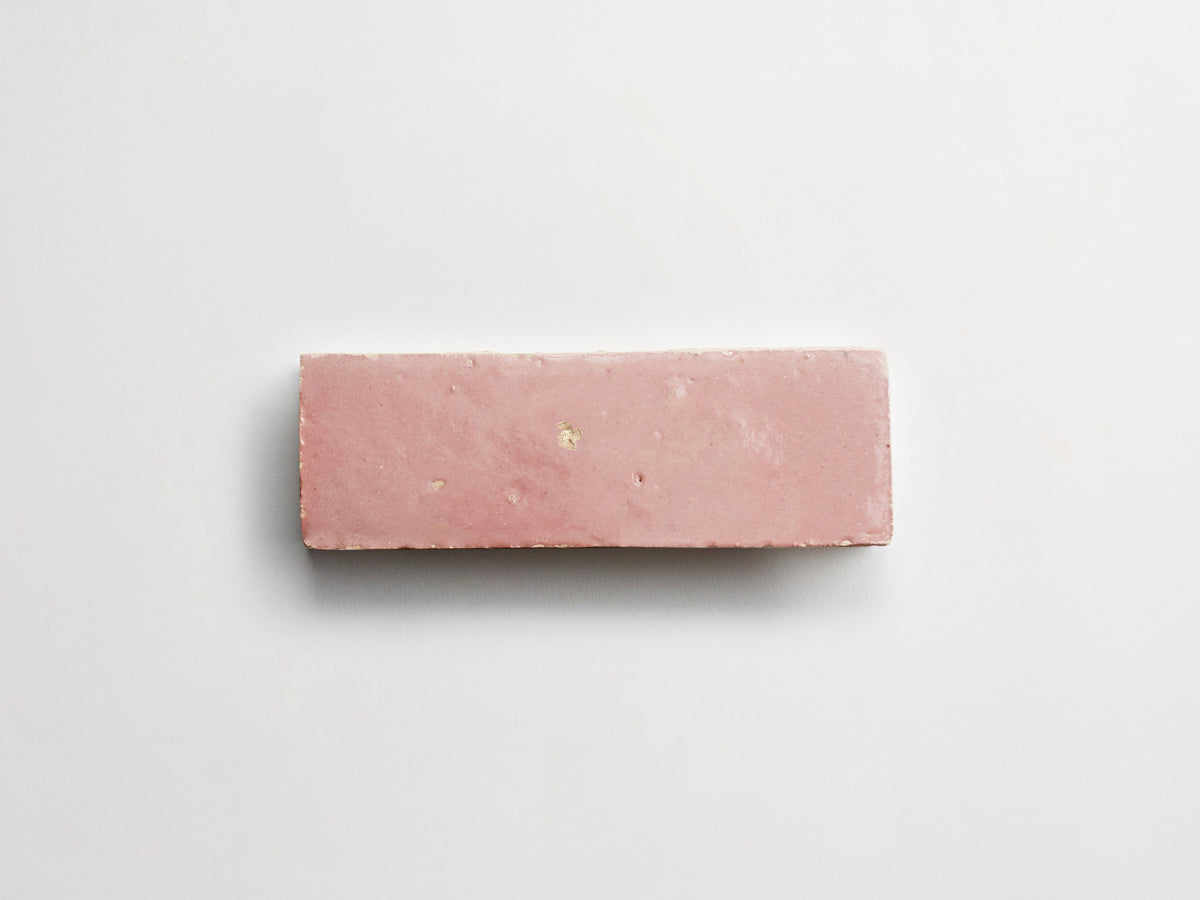 zellige tile | vintage rose pink subway bejmat | clé – clé tile