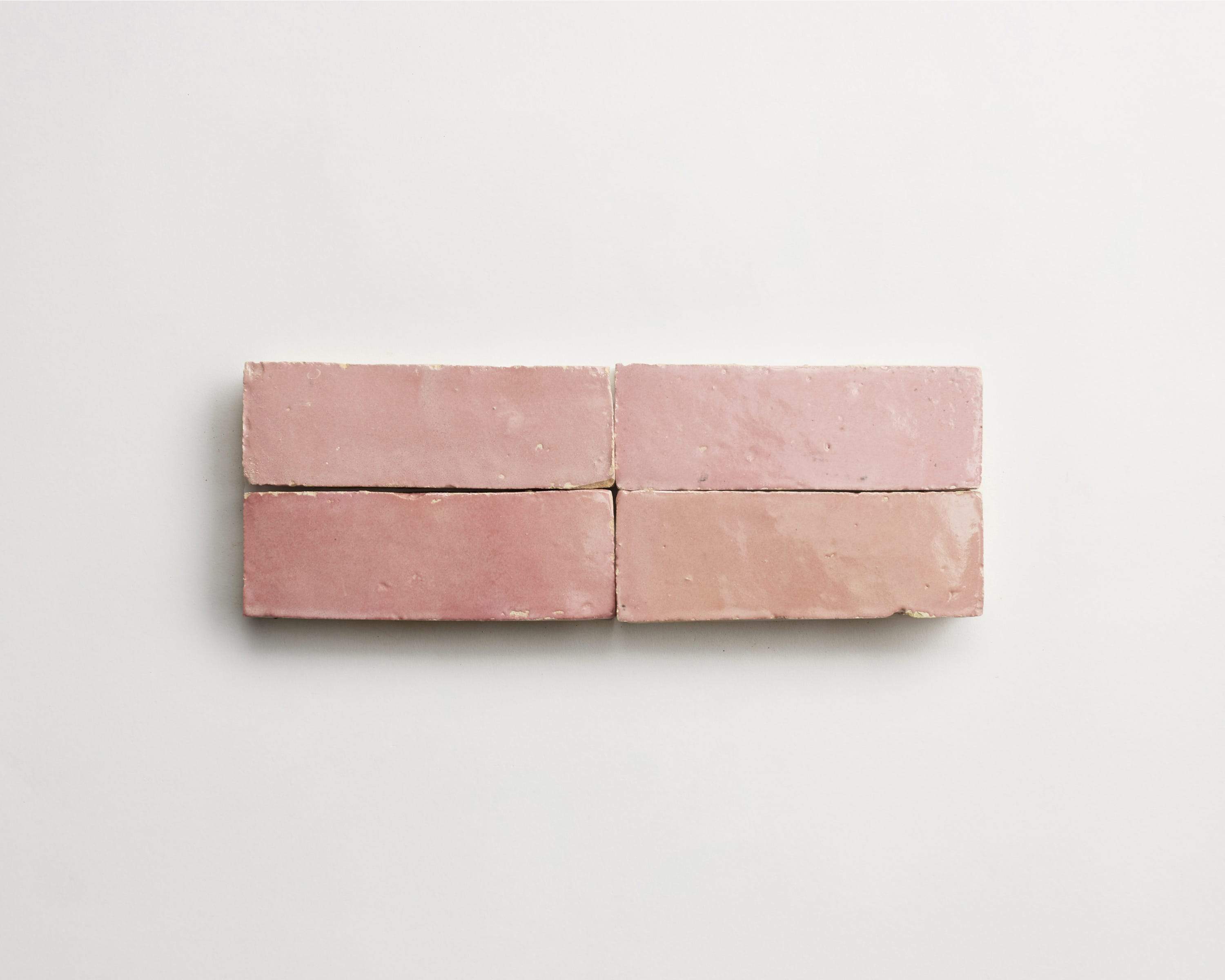 zellige tile | vintage rose pink subway bejmat | clé – clé tile
